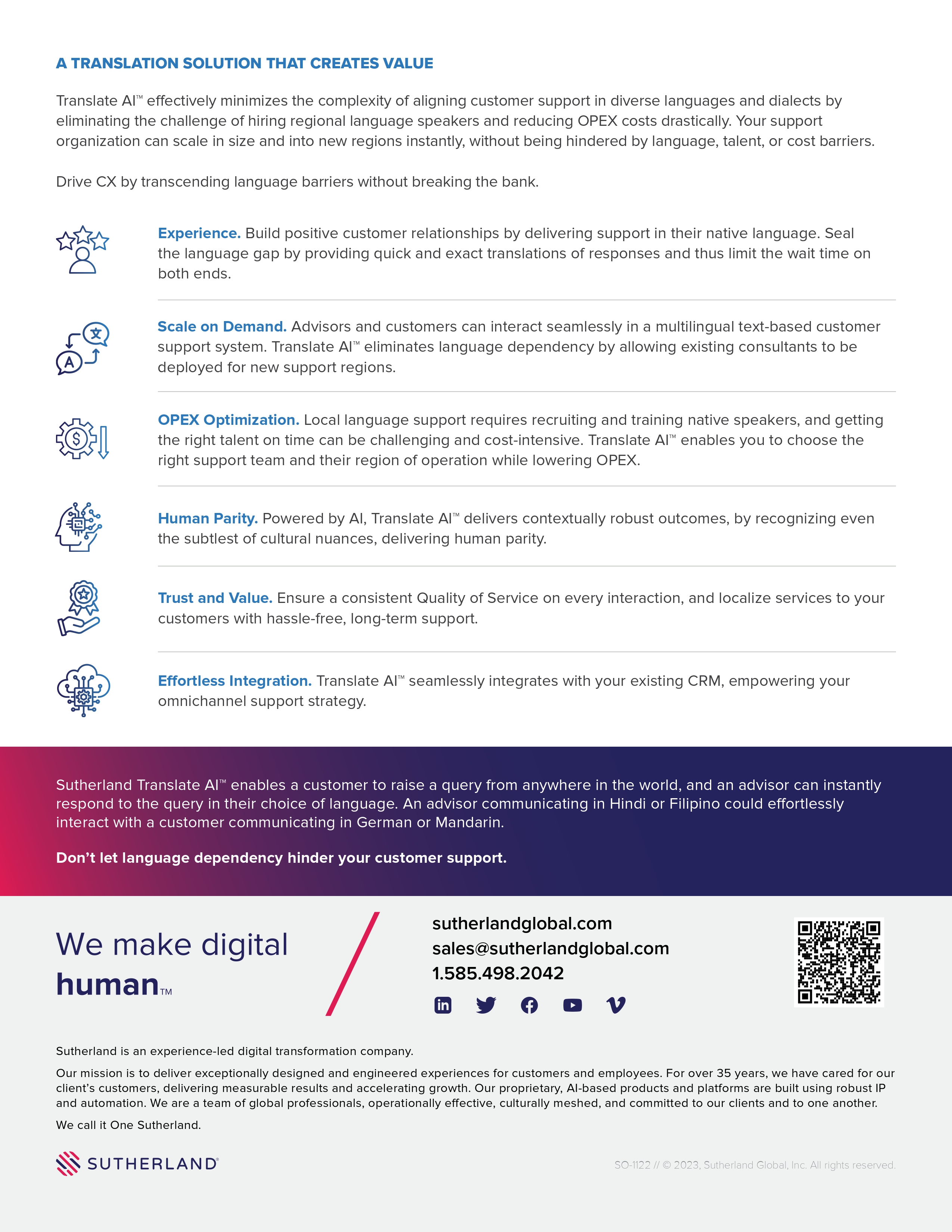 Sutherland Translate AI® - Sutherland